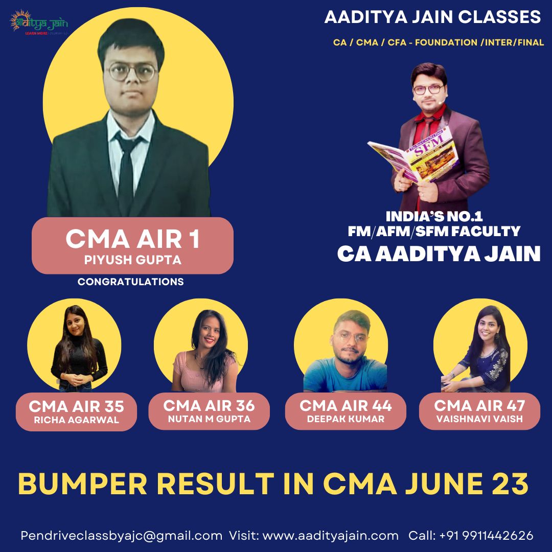 Aaditya Jain on LinkedIn: 🔥CA Aaditya Jain Sir's Student Rock again in ... Aaditya Jain on LinkedIn: 🔥CA Aaditya Jain Sir's Student Rock again in ...
