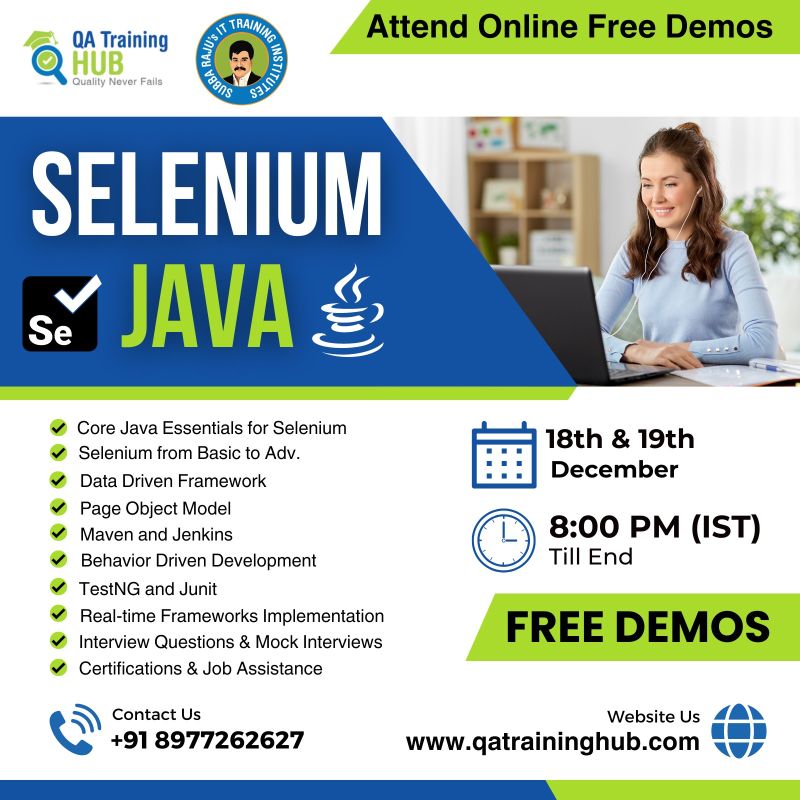 QATraining Hub Software IT Training on LinkedIn: #seleniumjava # ... QATraining Hub Software IT Training on LinkedIn: #seleniumjava # ...