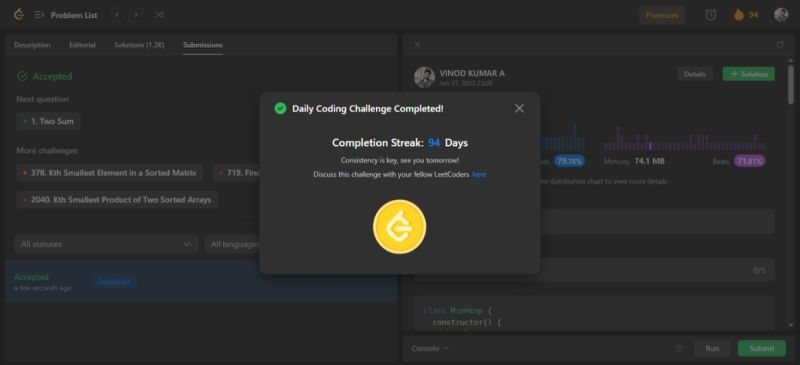 Vinod Kumar A on LinkedIn: #javascript #100daysofcodechallenge # ... Vinod Kumar A on LinkedIn: #javascript #100daysofcodechallenge # ...