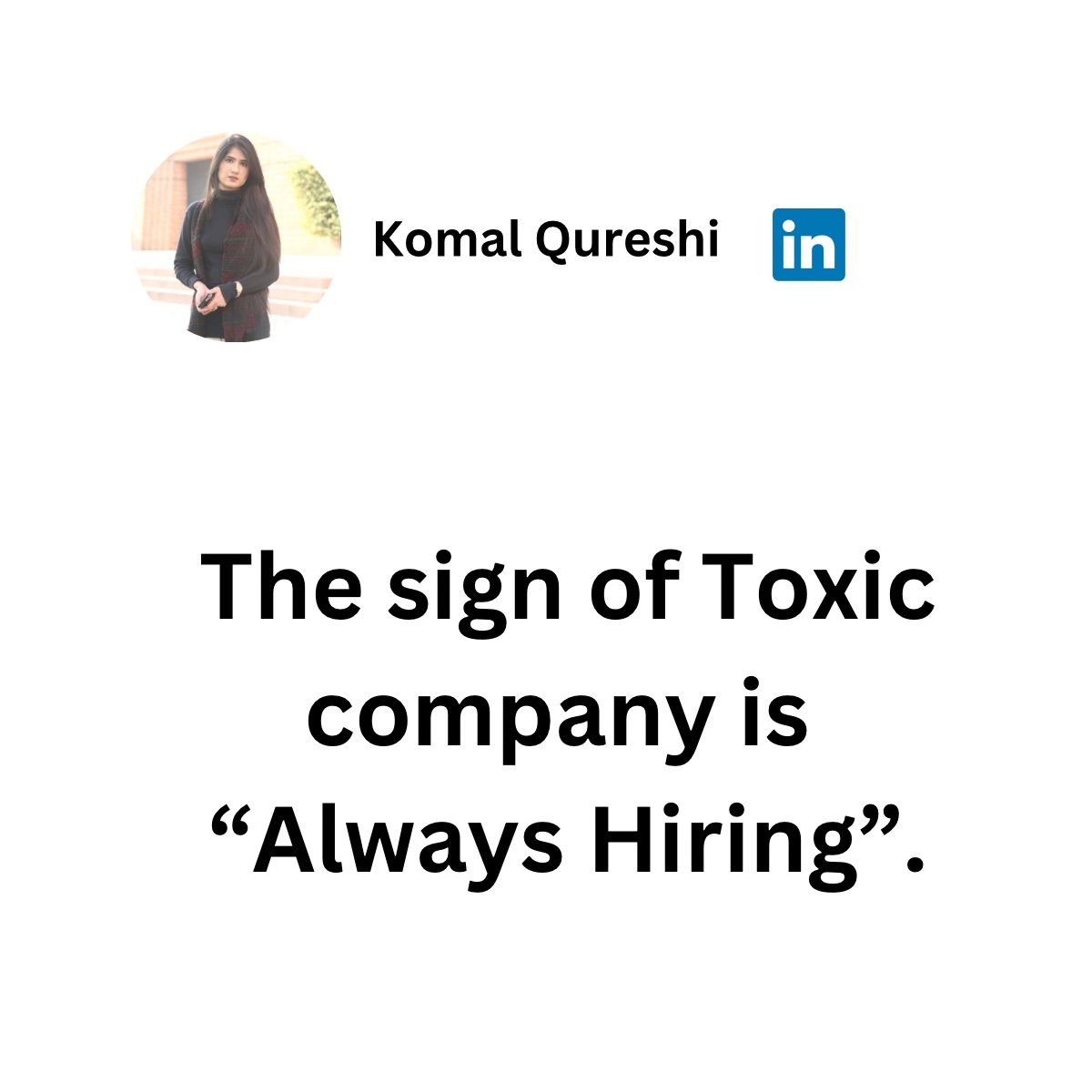 Komal Qureshi posted on LinkedIn Komal Qureshi posted on LinkedIn