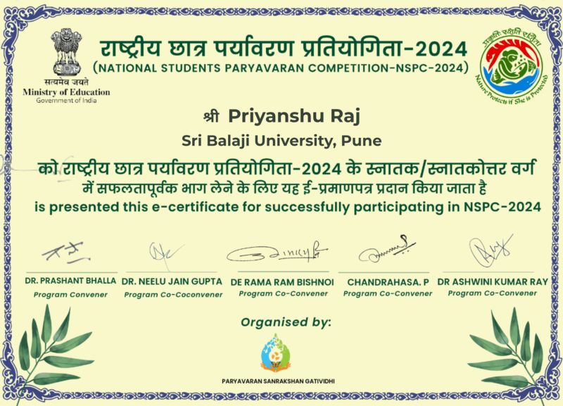 Priyanshu Raj on LinkedIn: Thrilled to have successfully completed the ... Priyanshu Raj on LinkedIn: Thrilled to have successfully completed the ...