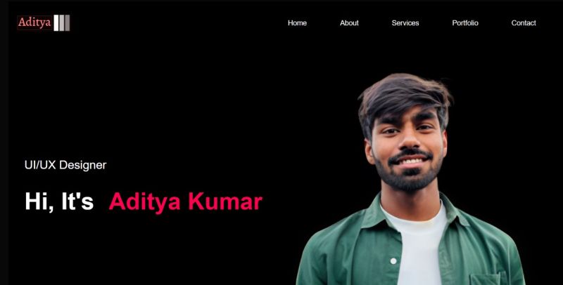 Aditya Kumar on LinkedIn: #webdevelopment #bharatinterns #portfoliowebsite Aditya Kumar on LinkedIn: #webdevelopment #bharatinterns #portfoliowebsite