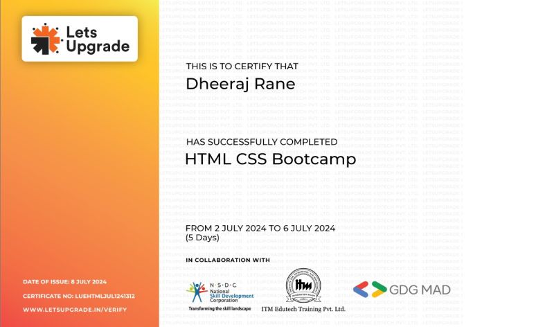 Dheeraj Rane on LinkedIn: #letsupgrade #html #css #webdevelopment # ... Dheeraj Rane on LinkedIn: #letsupgrade #html #css #webdevelopment # ...