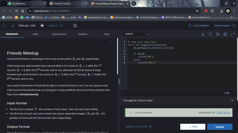 Aayush Talukdar on LinkedIn: #codechef #codingchallenge #pythoncoding # ... Aayush Talukdar on LinkedIn: #codechef #codingchallenge #pythoncoding # ...