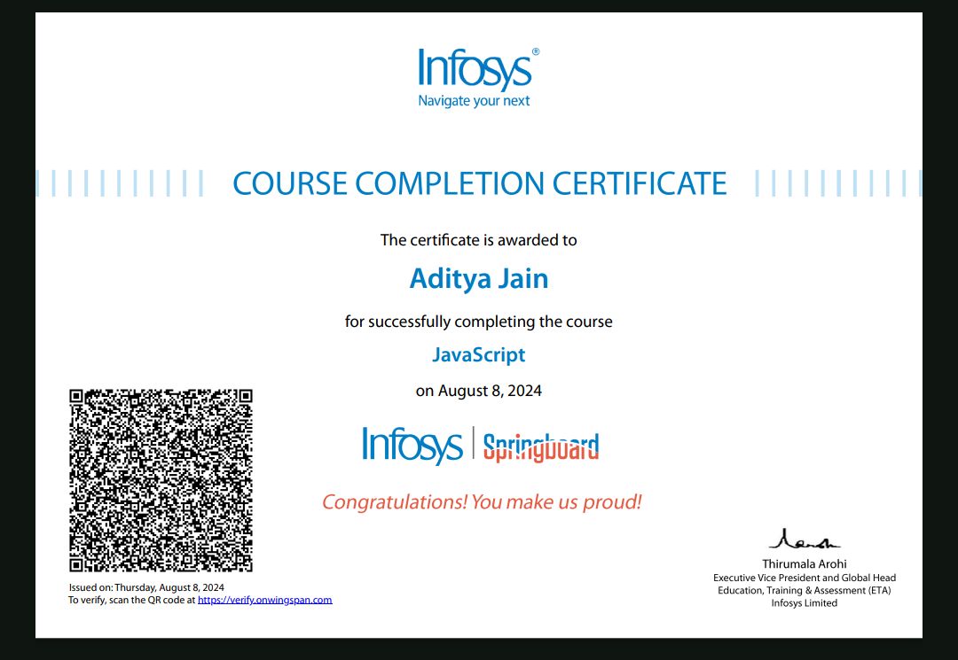 Aditya Jain on LinkedIn: #javascript #webdevelopment # ... Aditya Jain on LinkedIn: #javascript #webdevelopment # ...
