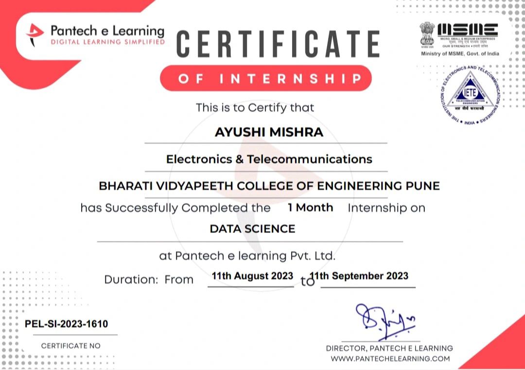Ayushi Mishra on LinkedIn: #datascience Ayushi Mishra on LinkedIn: #datascience