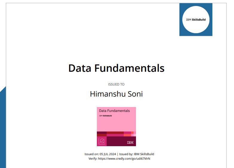 Himanshu Soni on LinkedIn: #datafundamentals #ibm #datascience # ... Himanshu Soni on LinkedIn: #datafundamentals #ibm #datascience # ...
