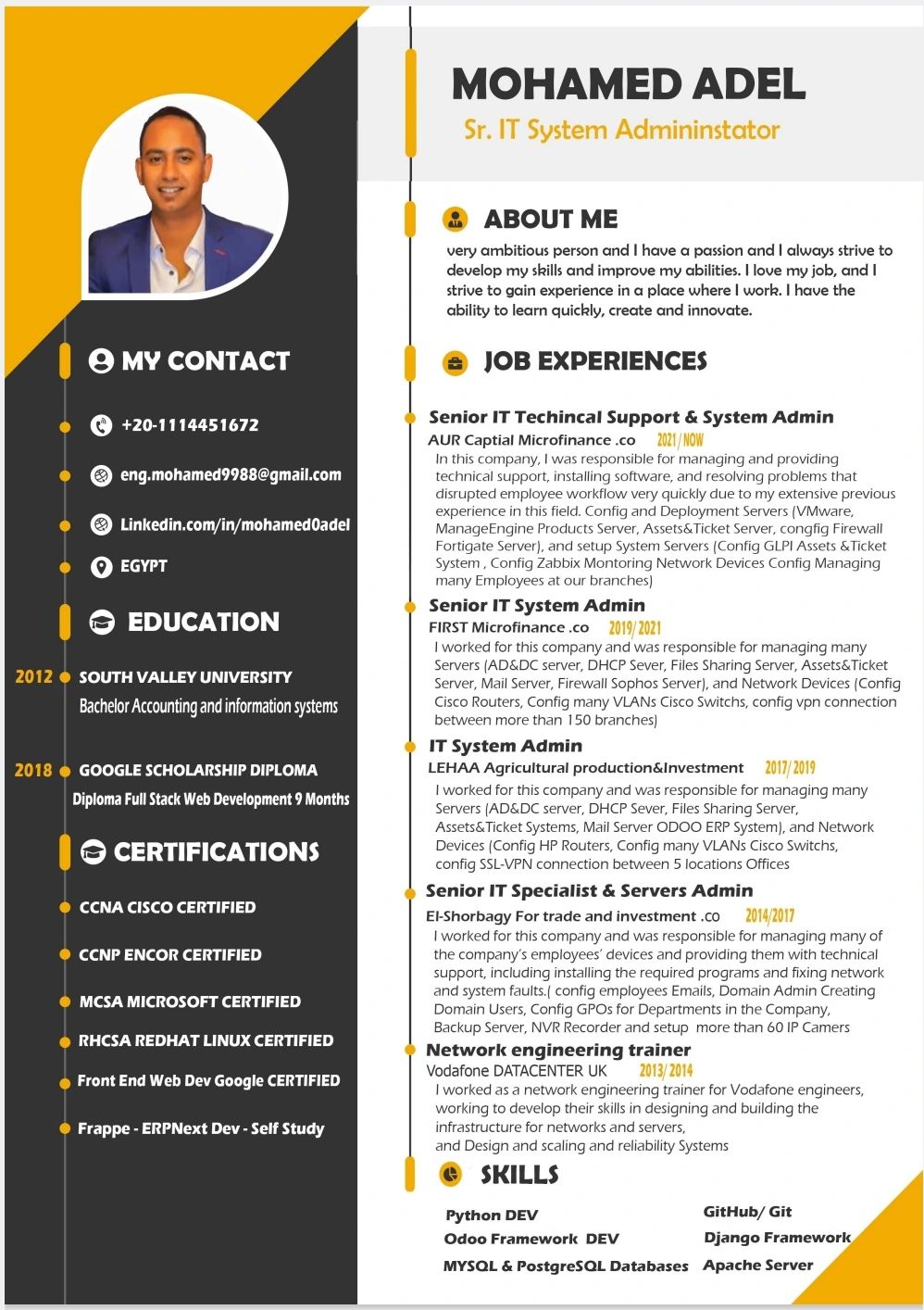 Mohamed Adel on LinkedIn: #itadministrator #python #networking #job Mohamed Adel on LinkedIn: #itadministrator #python #networking #job
