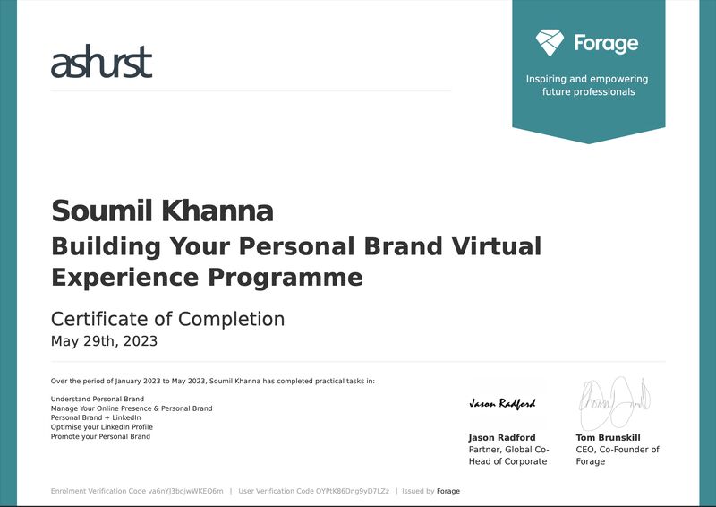Soumil Khanna on LinkedIn: #internships #experience #virtualinternships ... Soumil Khanna on LinkedIn: #internships #experience #virtualinternships ...