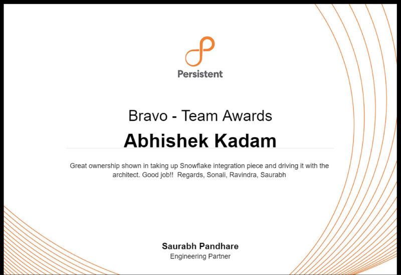 Abhishek Kadam on LinkedIn: 🌟 Delighted and honored to receive the ... Abhishek Kadam on LinkedIn: 🌟 Delighted and honored to receive the ...