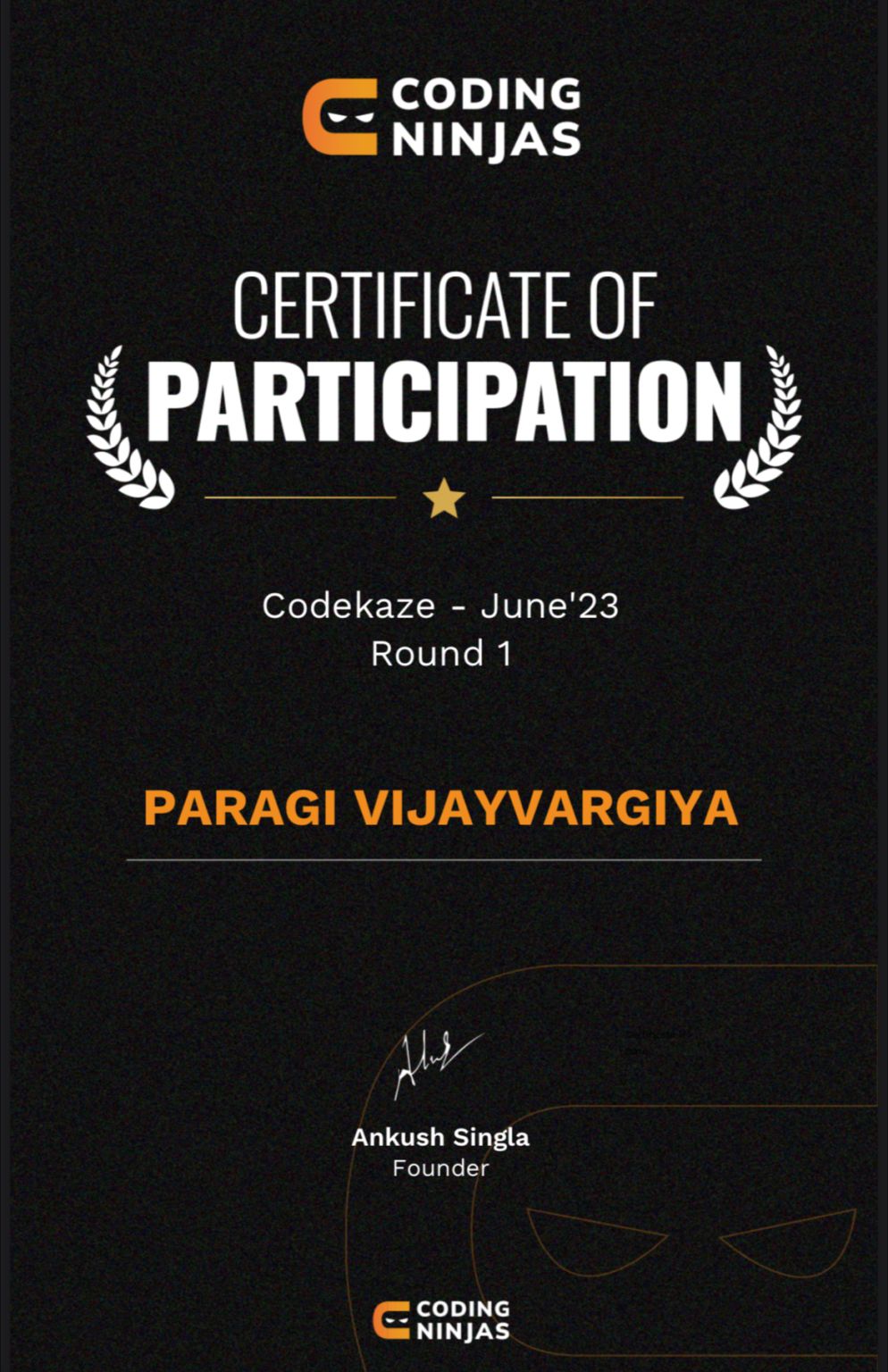 Paragi Vijayvargiya on LinkedIn: #codingninjas #coding #hackathon # ... Paragi Vijayvargiya on LinkedIn: #codingninjas #coding #hackathon # ...