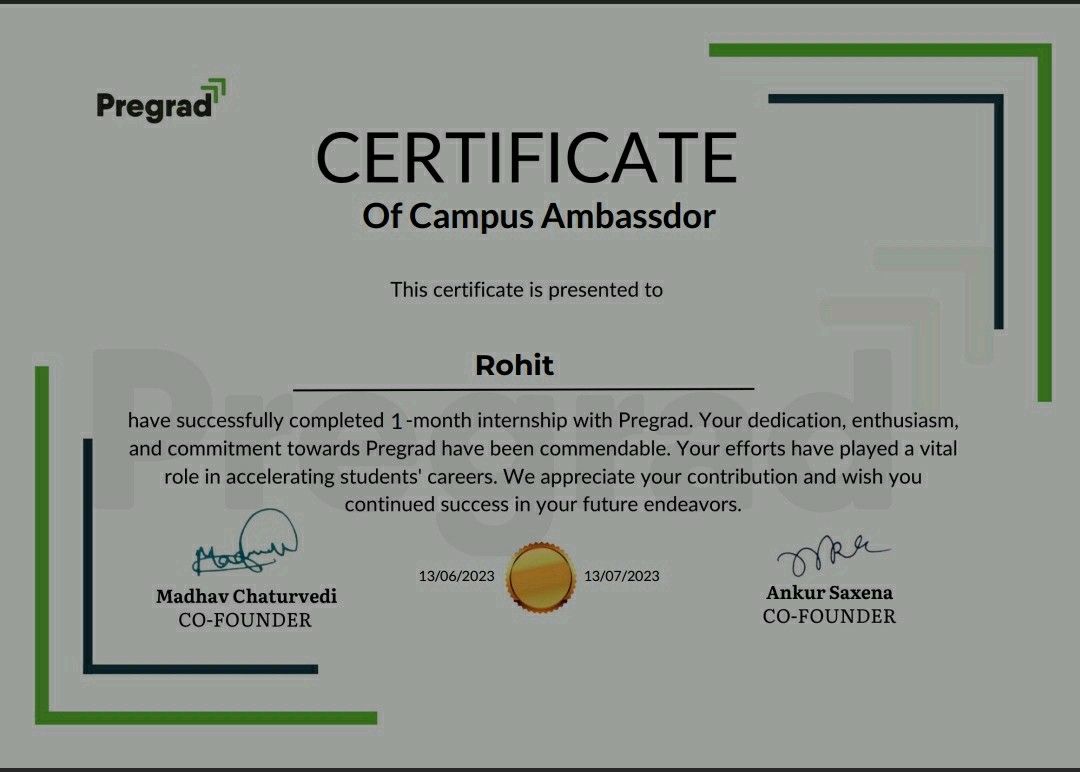 Rohit Kumar on LinkedIn: #internshipopportunity #internshipcompletion # ... Rohit Kumar on LinkedIn: #internshipopportunity #internshipcompletion # ...