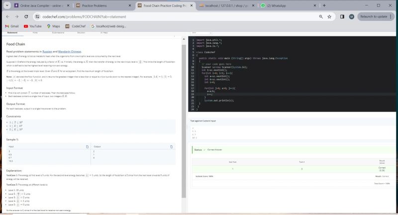 Mohit Nigade on LinkedIn: #codechallenge #learningandgrowing #codechef Mohit Nigade on LinkedIn: #codechallenge #learningandgrowing #codechef