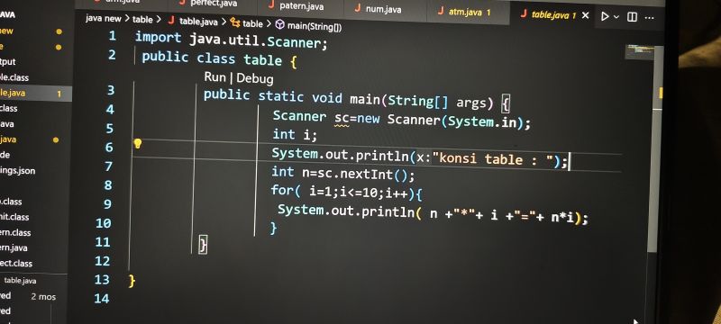 Mohit Sharma on LinkedIn: print table in Java language Mohit Sharma on LinkedIn: print table in Java language