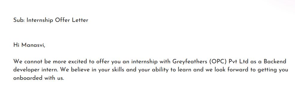 Manasvi Bagherwal on LinkedIn: #internship #backenddeveloper #coding # ... Manasvi Bagherwal on LinkedIn: #internship #backenddeveloper #coding # ...