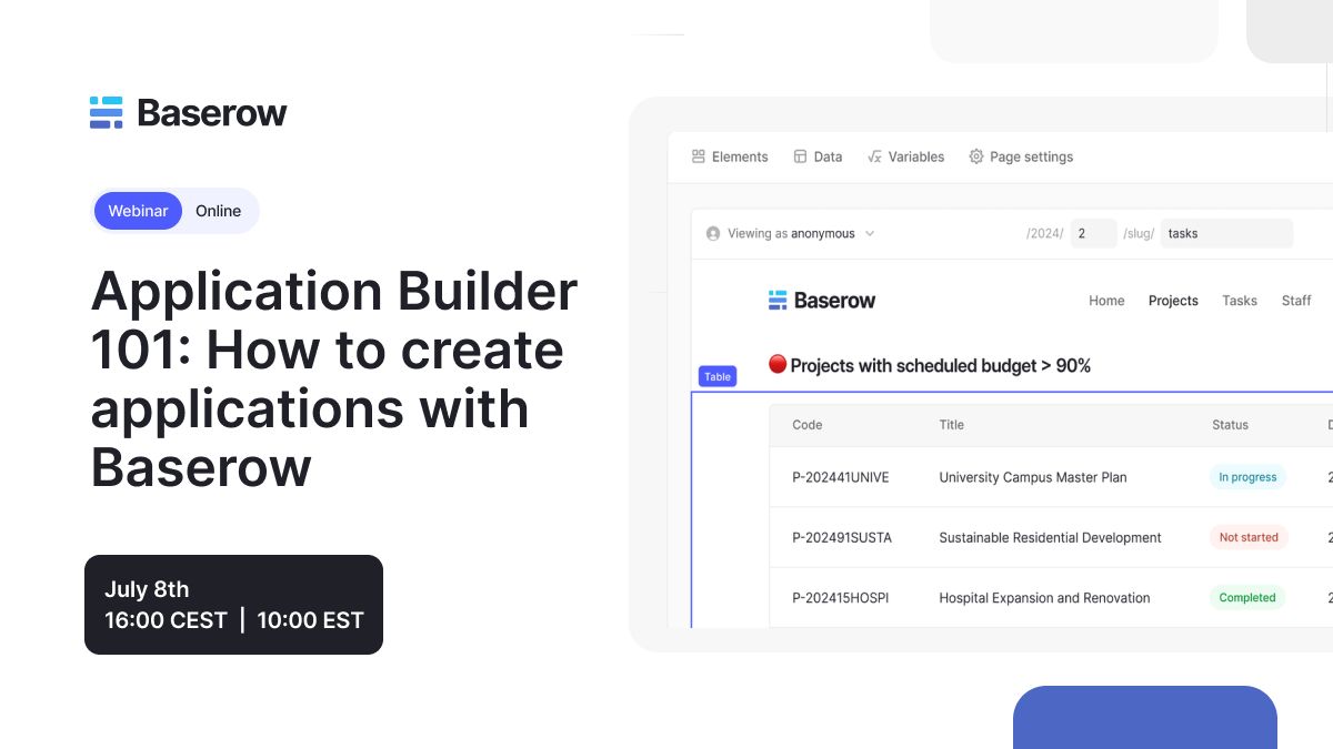 Baserow on LinkedIn: #baserow #nocode Baserow on LinkedIn: #baserow #nocode