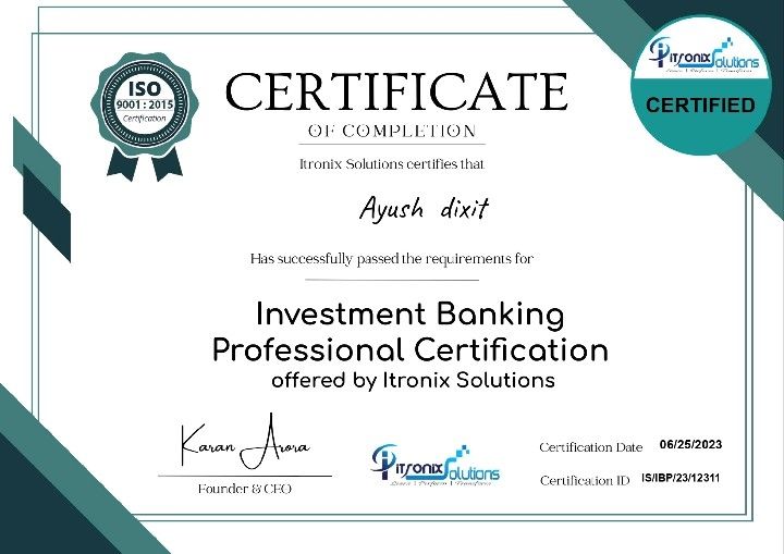 AYUSH DIXIT on LinkedIn: #investment #bankingandfinance AYUSH DIXIT on LinkedIn: #investment #bankingandfinance