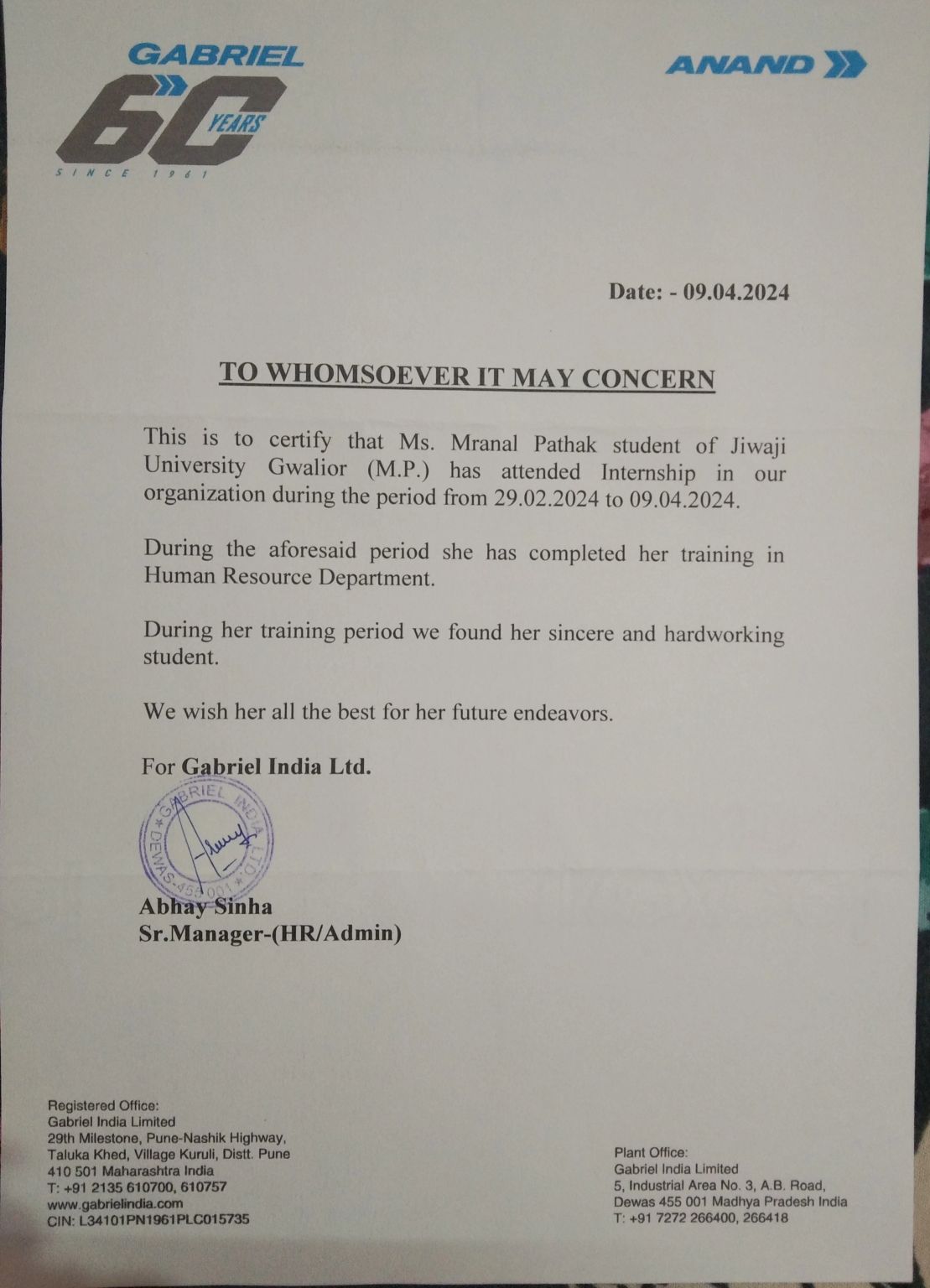 mranal pathak on LinkedIn: Internship certificate 🎉 mranal pathak on LinkedIn: Internship certificate 🎉