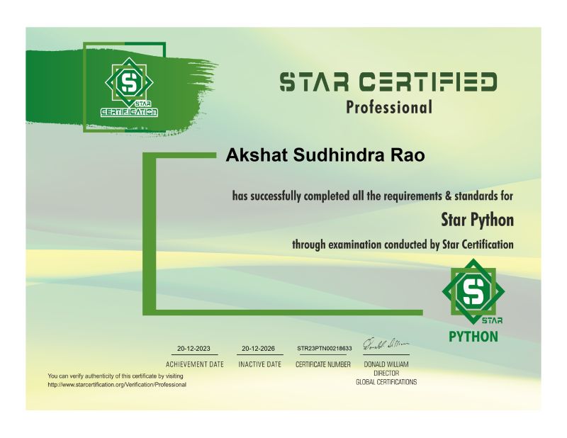 Akshat Rao on LinkedIn: #starcertification #starcertified # ... Akshat Rao on LinkedIn: #starcertification #starcertified # ...