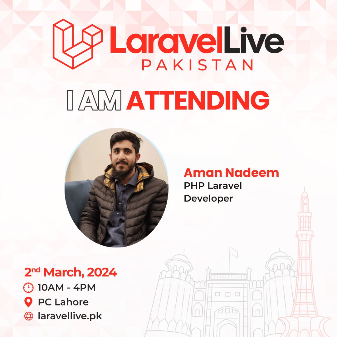 Aman Nadeem on LinkedIn: #laravelframework #laracon #laravelphp Aman Nadeem on LinkedIn: #laravelframework #laracon #laravelphp