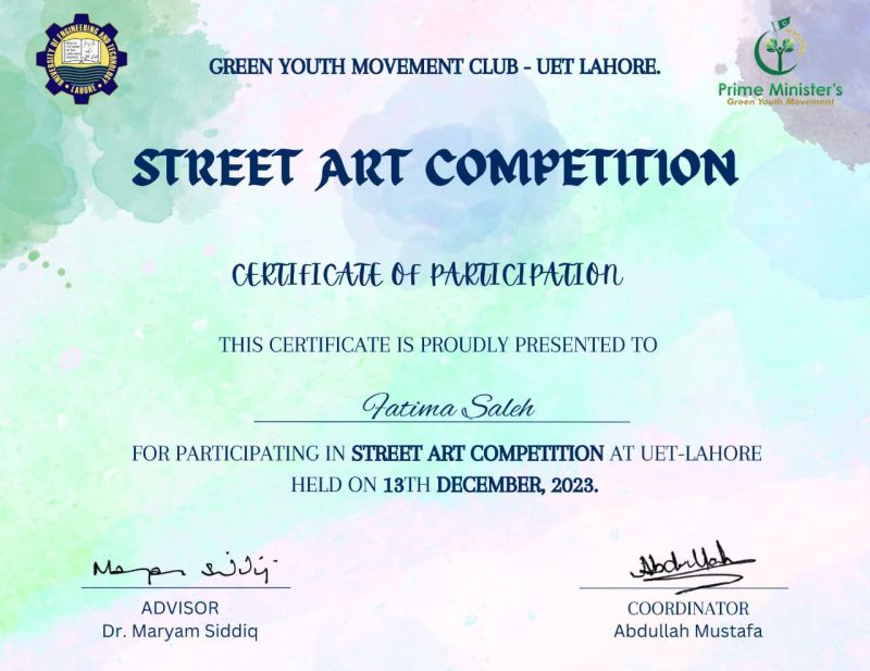 Fatima Saleh on LinkedIn: #pmgreenmovement #uetlahore #ehssociety # ... Fatima Saleh on LinkedIn: #pmgreenmovement #uetlahore #ehssociety # ...