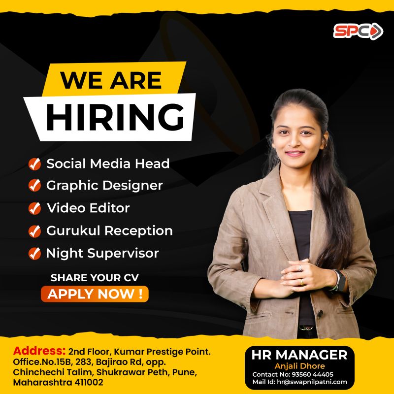 Anjali Dhore on LinkedIn: Hello Connections, SPC Job opening Apply Now Anjali Dhore on LinkedIn: Hello Connections, SPC Job opening Apply Now