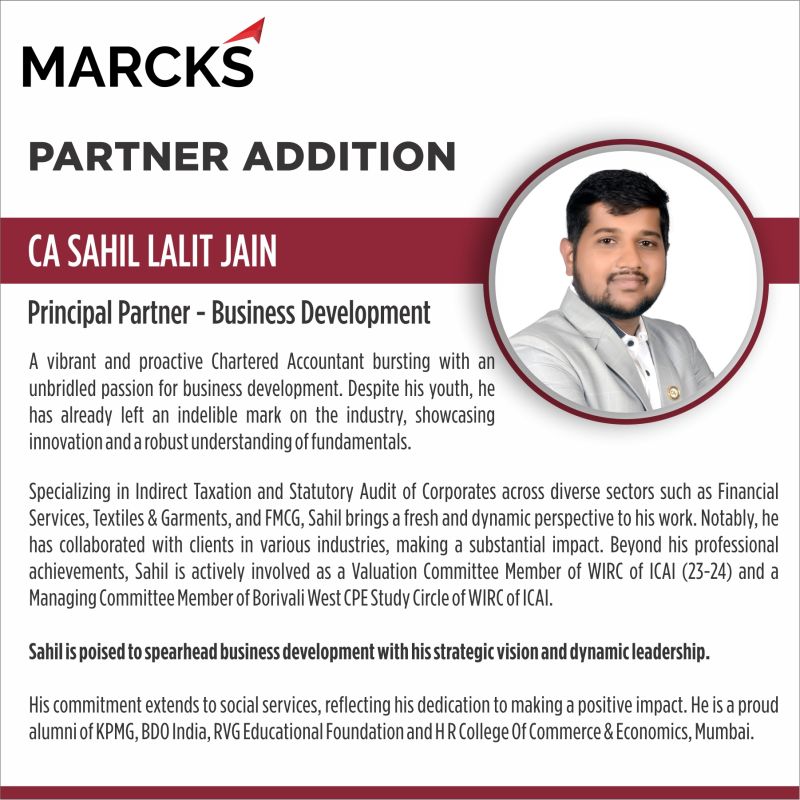 CA.Sahil Lalit Jain on LinkedIn: New Annoucement !!! 🥳😎 Thanks Rishabh ... CA.Sahil Lalit Jain on LinkedIn: New Annoucement !!! 🥳😎 Thanks Rishabh ...
