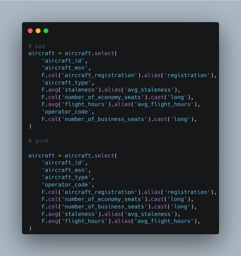 Victor Sotero on LinkedIn: #pyspark #python #cleancode Victor Sotero on LinkedIn: #pyspark #python #cleancode