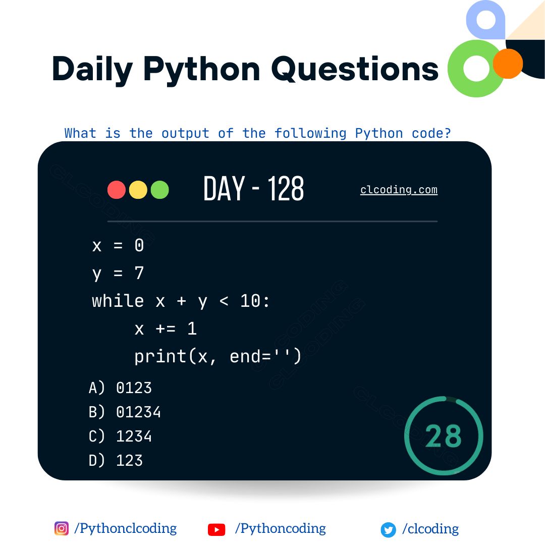 Python Coding on LinkedIn: Python Coding challenge - Day 128 | What is ... Python Coding on LinkedIn: Python Coding challenge - Day 128 | What is ...