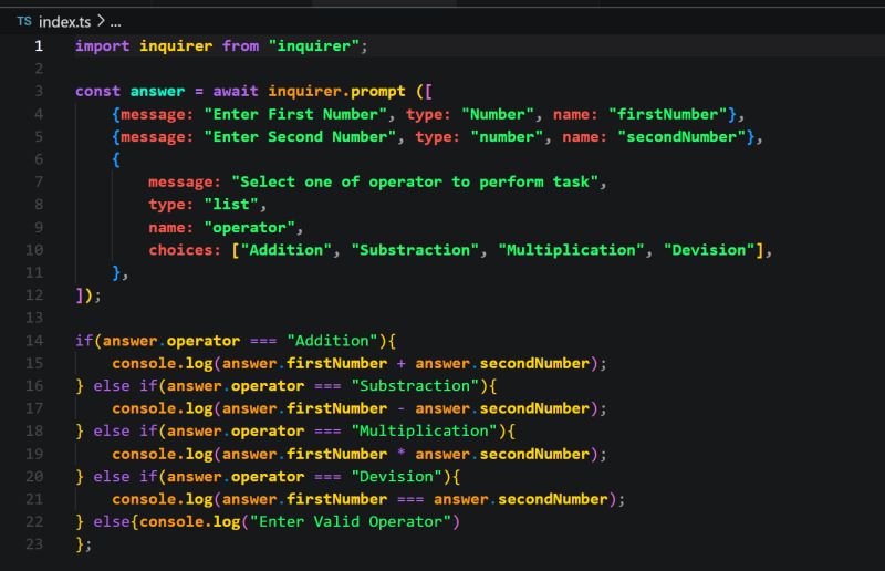 Nabeel Manjhoti on LinkedIn: #typescript #nodejs #inquirer #calculator ... Nabeel Manjhoti on LinkedIn: #typescript #nodejs #inquirer #calculator ...