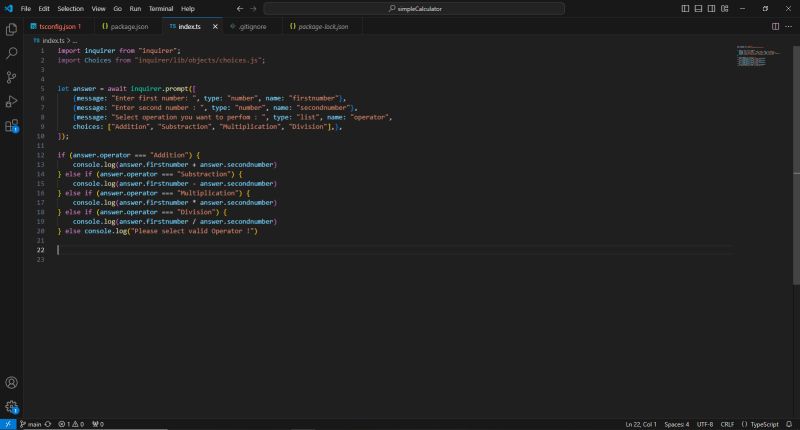 Uzair Zia on LinkedIn: #cli_calculator #coding #typescript #javascript ... Uzair Zia on LinkedIn: #cli_calculator #coding #typescript #javascript ...