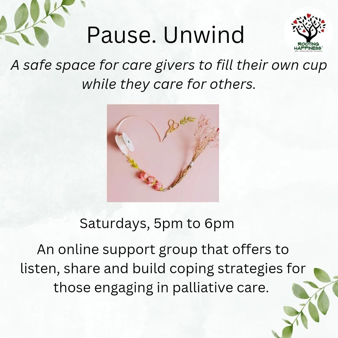 Anushri Shah on LinkedIn: Pause. Unwind A support group that is aimed ... Anushri Shah on LinkedIn: Pause. Unwind A support group that is aimed ...