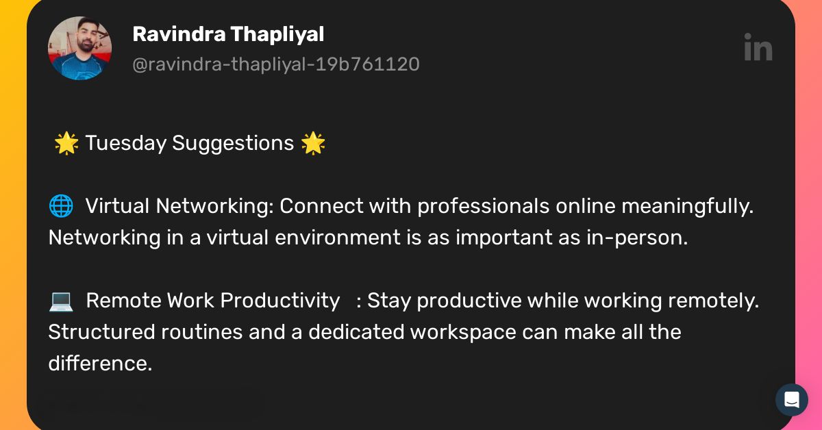 Ravindra Thapliyal posted on LinkedIn Ravindra Thapliyal posted on LinkedIn