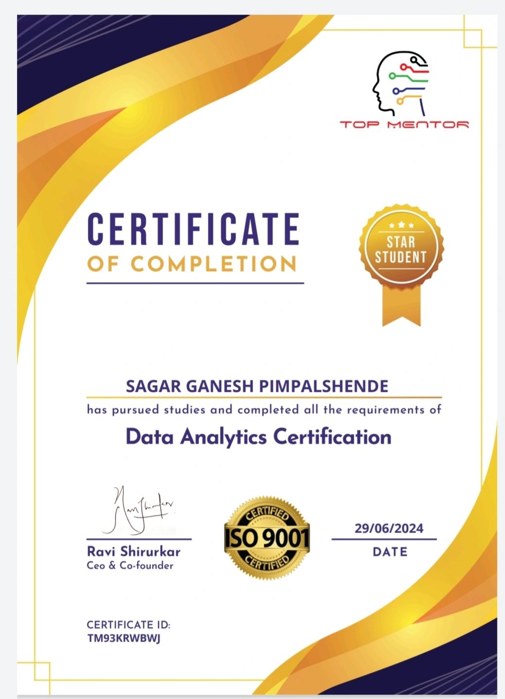 Sagar Pimpalshende on LinkedIn: Data Analytics Certificate Sagar Pimpalshende on LinkedIn: Data Analytics Certificate
