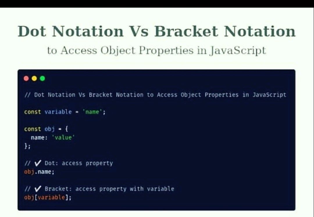 Sanjeev Ranjan Singh on LinkedIn: JavaScript dot notations and bracket ... Sanjeev Ranjan Singh on LinkedIn: JavaScript dot notations and bracket ...