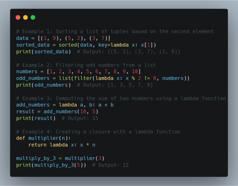 𝐉𝐢𝐭𝐞𝐧𝐝𝐞𝐫 𝐁𝐡𝐚𝐭𝐭 on LinkedIn: #pythonlambda #codemagic #pythonprogramming ... 𝐉𝐢𝐭𝐞𝐧𝐝𝐞𝐫 𝐁𝐡𝐚𝐭𝐭 on LinkedIn: #pythonlambda #codemagic #pythonprogramming ...