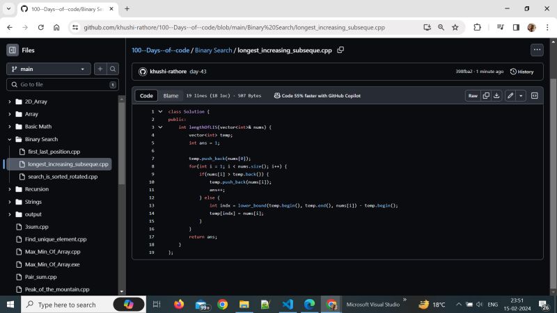 Khushi Rathore on LinkedIn: #100daysofcode #codingchallenge #algorithm ... Khushi Rathore on LinkedIn: #100daysofcode #codingchallenge #algorithm ...