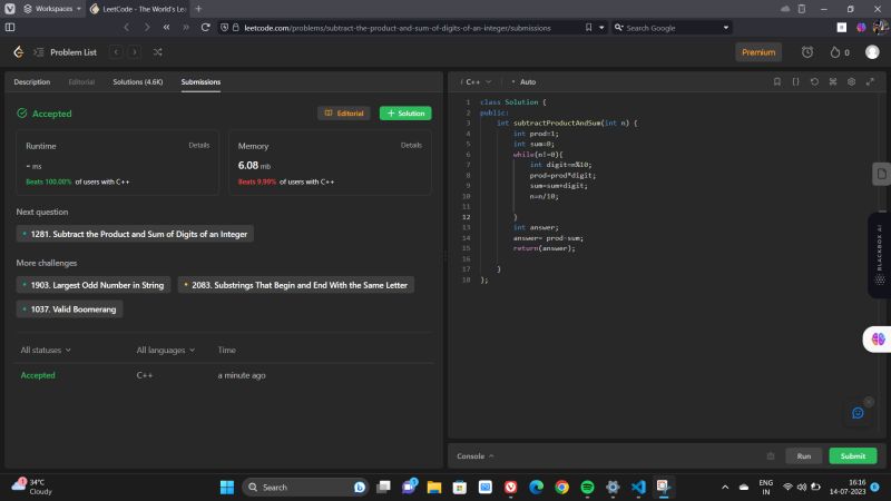 Hemant Singh Rawat on LinkedIn: Just submitted my first ever problem on ... Hemant Singh Rawat on LinkedIn: Just submitted my first ever problem on ...