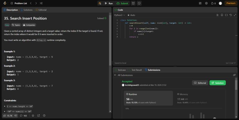 Archit Agrawal on LinkedIn: #100daysofcodingchallenge #leetcode # ... Archit Agrawal on LinkedIn: #100daysofcodingchallenge #leetcode # ...