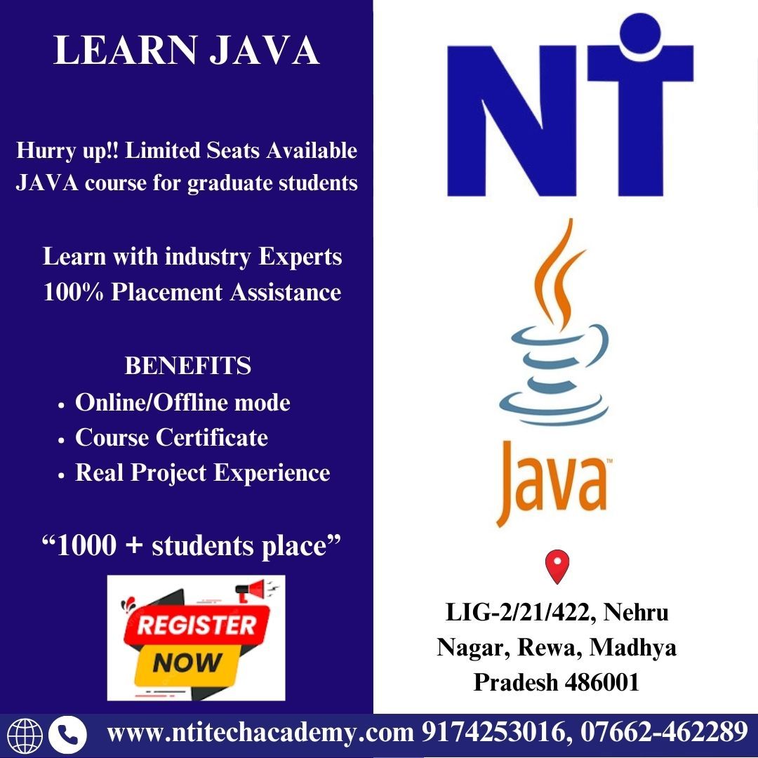 Tech 24 hours on LinkedIn: #ntitechacademy #java Tech 24 hours on LinkedIn: #ntitechacademy #java