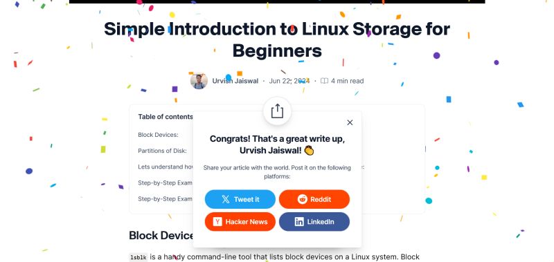 Urvish Jaiswal on LinkedIn: #hashnode #devops #linux #cloud Urvish Jaiswal on LinkedIn: #hashnode #devops #linux #cloud