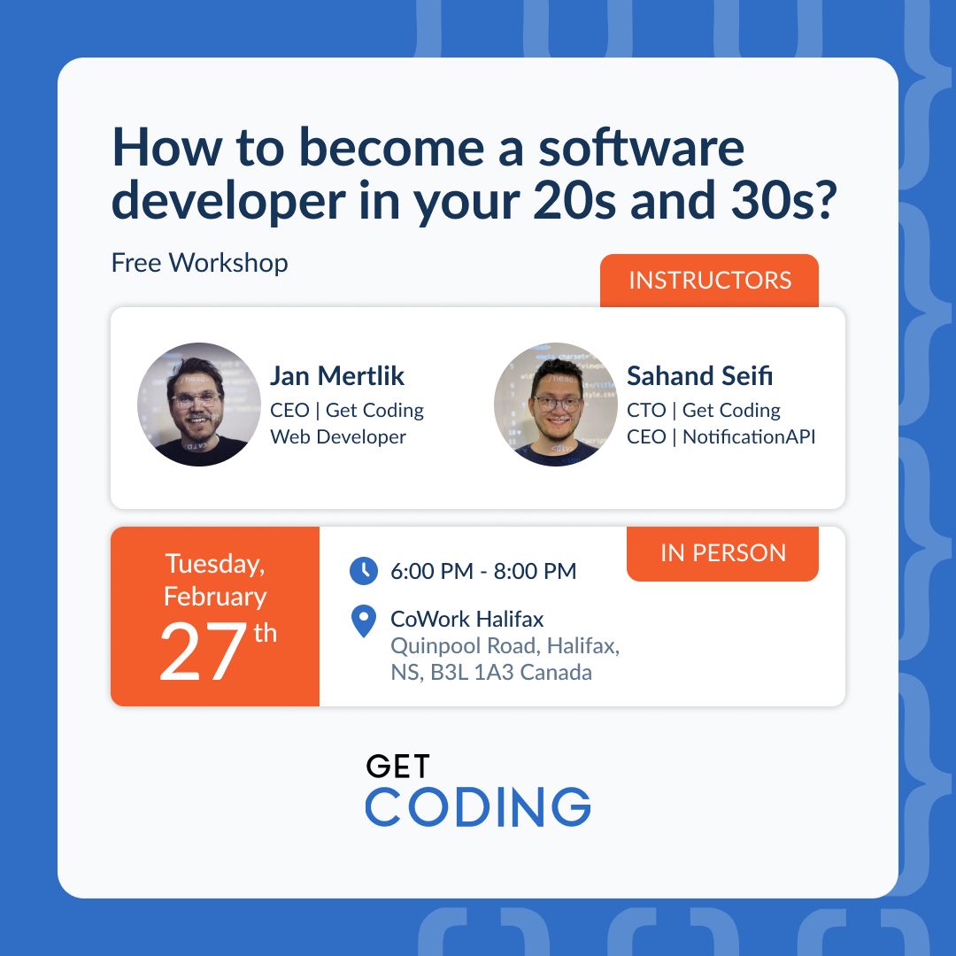 Get Coding on LinkedIn: #getcodingns Get Coding on LinkedIn: #getcodingns