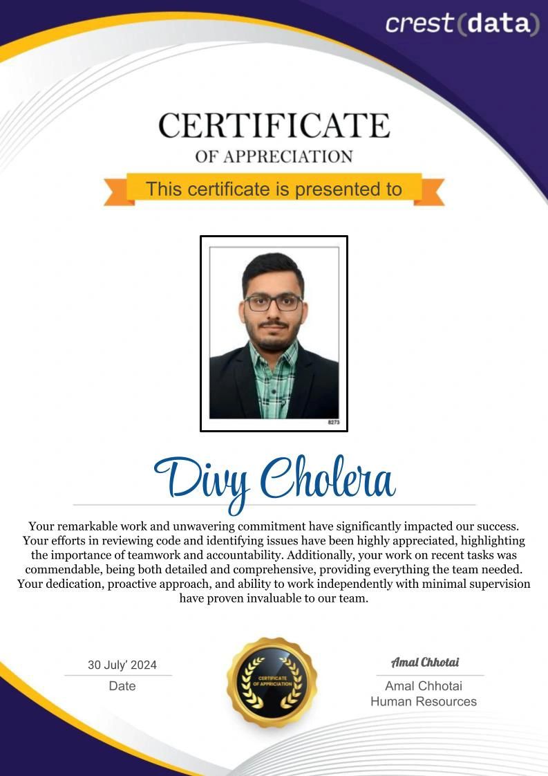 Divy Cholera on LinkedIn: #appreciation #teamwork #success #gratitude # ... Divy Cholera on LinkedIn: #appreciation #teamwork #success #gratitude # ...