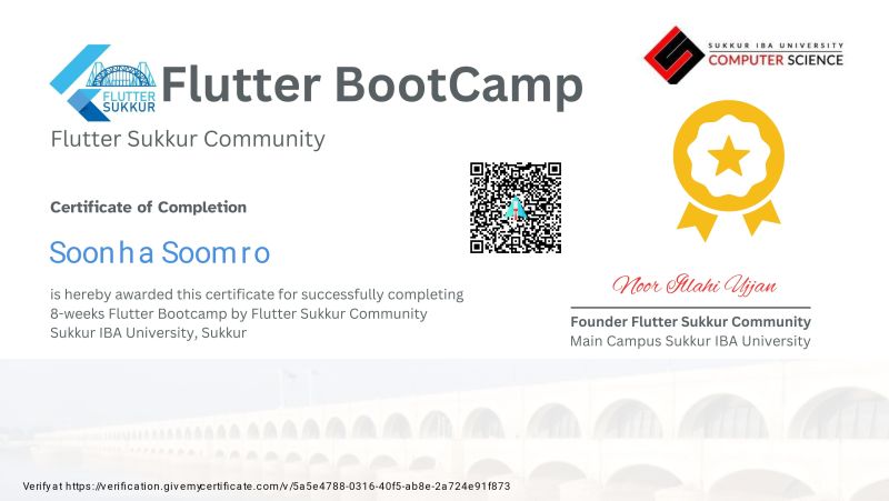 Soonha Soomro on LinkedIn: #givemycertificate #community #flutter # ... Soonha Soomro on LinkedIn: #givemycertificate #community #flutter # ...