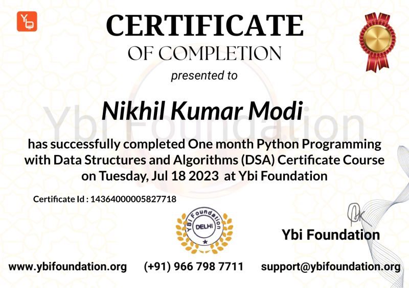 Nikhil Kumar Modi on LinkedIn: #pythonprogramminglanguage #dsa Nikhil Kumar Modi on LinkedIn: #pythonprogramminglanguage #dsa