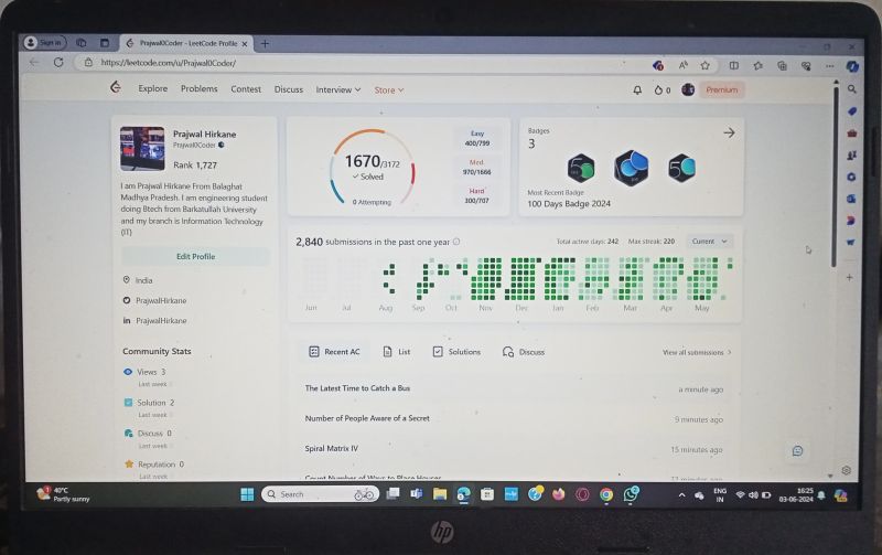 Prajwal Hirkane on LinkedIn: #365daychallenge #leetcode #dailycoding # ... Prajwal Hirkane on LinkedIn: #365daychallenge #leetcode #dailycoding # ...
