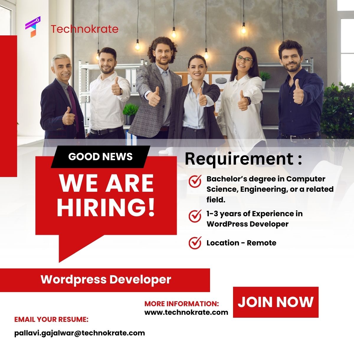 Pallavi Gajalwar on LinkedIn: #hiring Pallavi Gajalwar on LinkedIn: #hiring