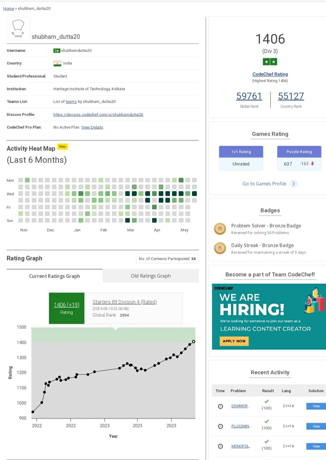 Shubham Dutta on LinkedIn: #codechef #cpp #coding #consistency # ... Shubham Dutta on LinkedIn: #codechef #cpp #coding #consistency # ...