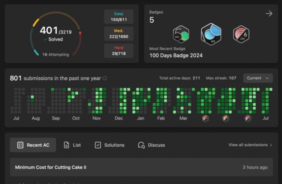 Prabhat kumar on LinkedIn: #leetcode #codingjourney #milestone # ... Prabhat kumar on LinkedIn: #leetcode #codingjourney #milestone # ...