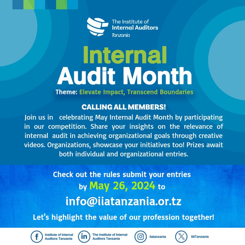 The Institute of Internal Auditors Tanzania - IIA Tanzania on LinkedIn ... The Institute of Internal Auditors Tanzania - IIA Tanzania on LinkedIn ...